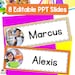 Editable Desk Name Plates: Classroom Decor (powerpoint) - Etsy