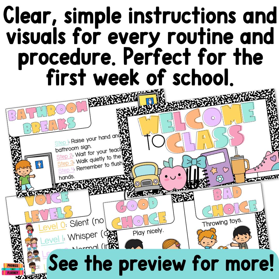 Classroom Rules and Expectations and Procedures, Routines and ...
