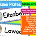 Editable Desk Name Plates: Classroom Decor (powerpoint) - Etsy