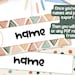 Editable Boho Desk Name Plates: Photo Tags, Classroom Decor (PPT) - Etsy