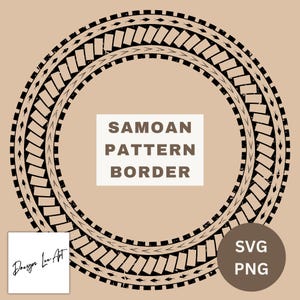 Samoan Pattern Border *digital Download Only* SVG/PNG - Etsy