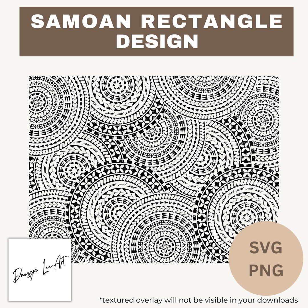 Samoan Rectangle Design *digital Download Only* SVG/PNG - Etsy