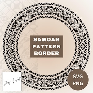 Samoan Pattern Border *instant Digital Download* SVG/PNG - Etsy