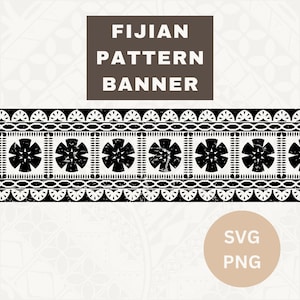 Fijian Pattern Banner SVG/PNG *digital File Only* - Etsy