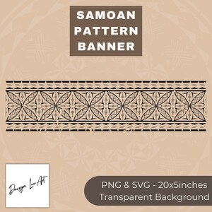 Samoan Pattern Banner *digital Download Only* SVG/PNG - Etsy