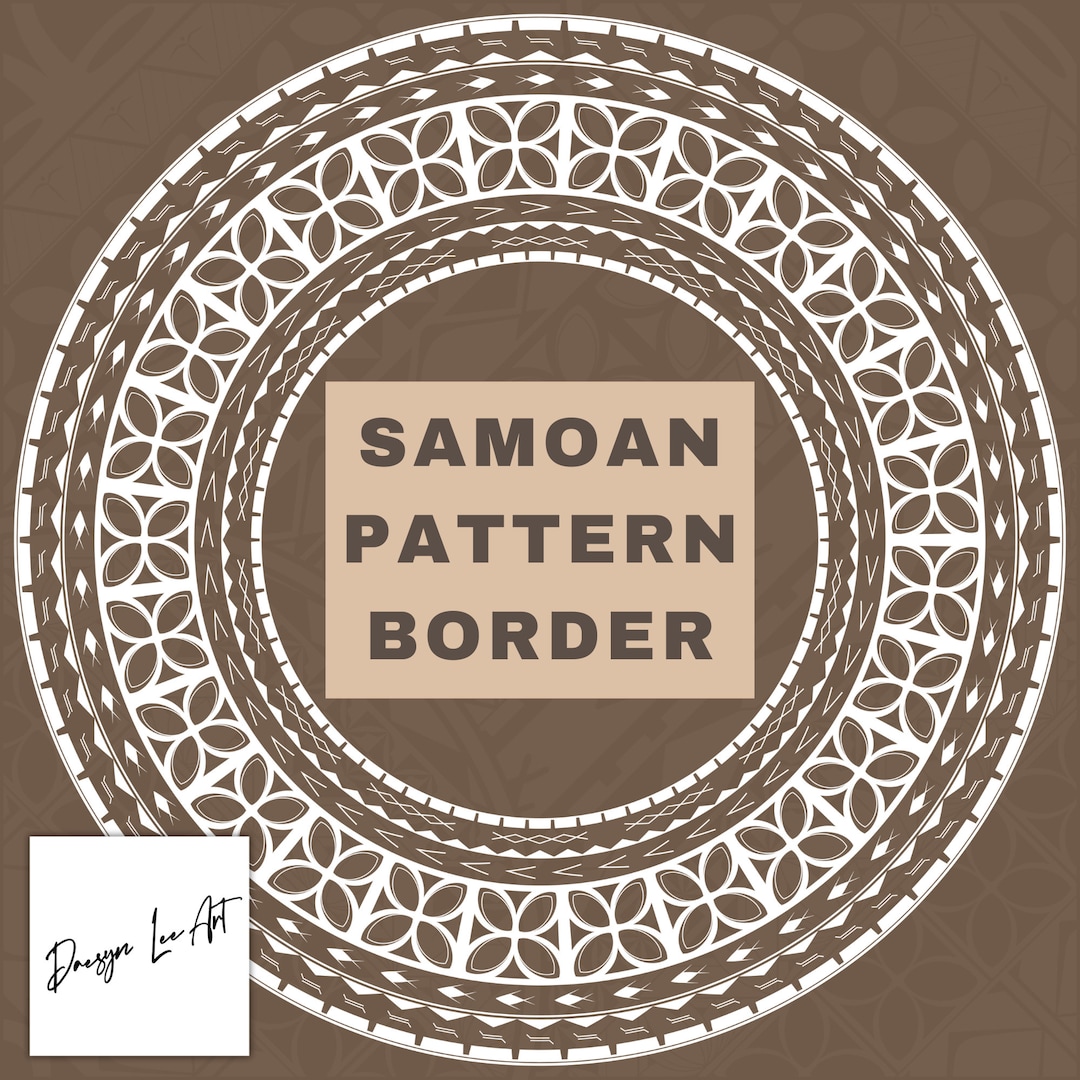 Samoan BORDER 100cmpng Filedigital File Only - Etsy