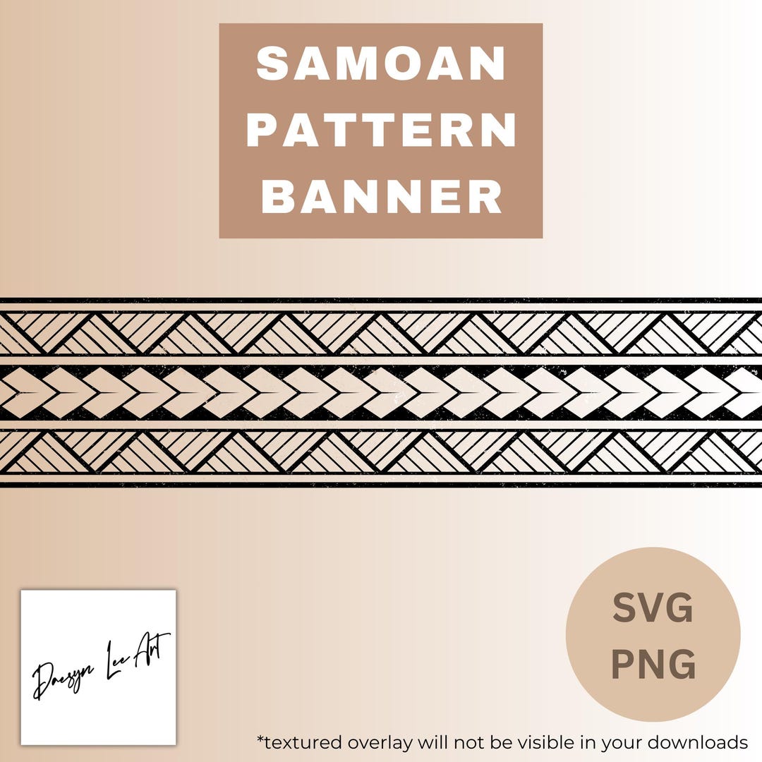 Samoan Pattern Banner *digital Download Only* SVG/PNG - Etsy Australia