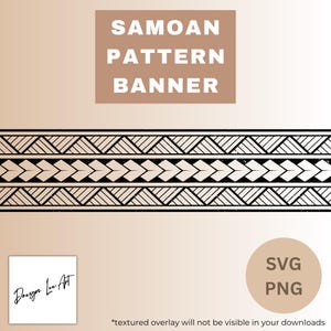Samoan Pattern Banner *digital Download Only* SVG/PNG - Etsy