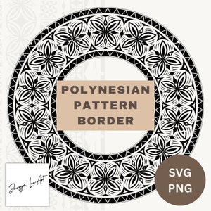 Polynesian Pattern Border 50cm *instant Digital Download* - Etsy