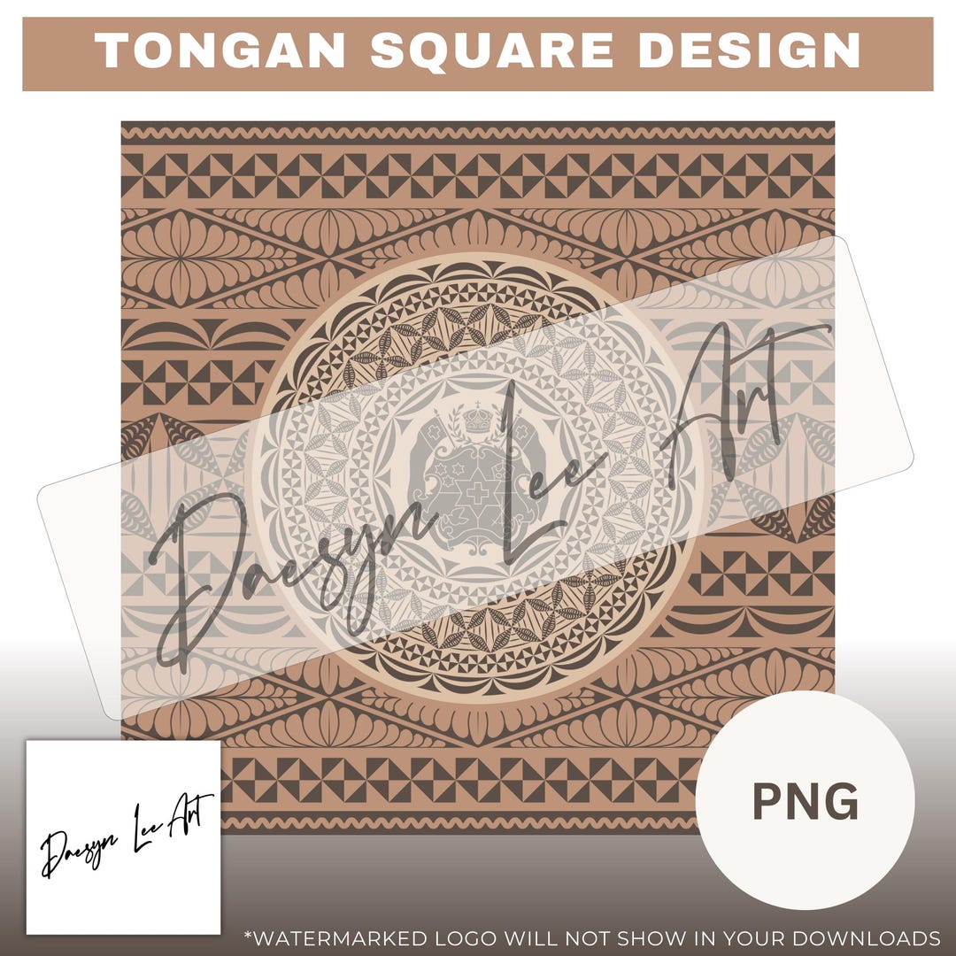 Tongan Square Design 50cm PNG *instant Digital Download* - Etsy