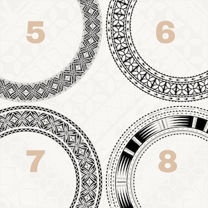 Samoan Border 10 Pack*zip File*instant Digital Download* - Etsy