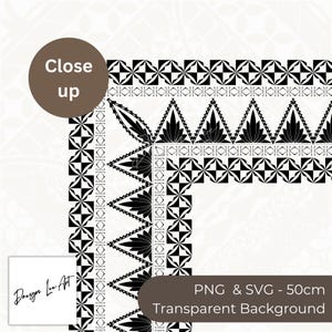 Tongan Pattern Border 50cm *instant Digital Download* SVG/PNG - Etsy