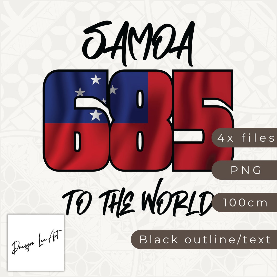 685 Samoa to the World Flag Digital Design - Etsy