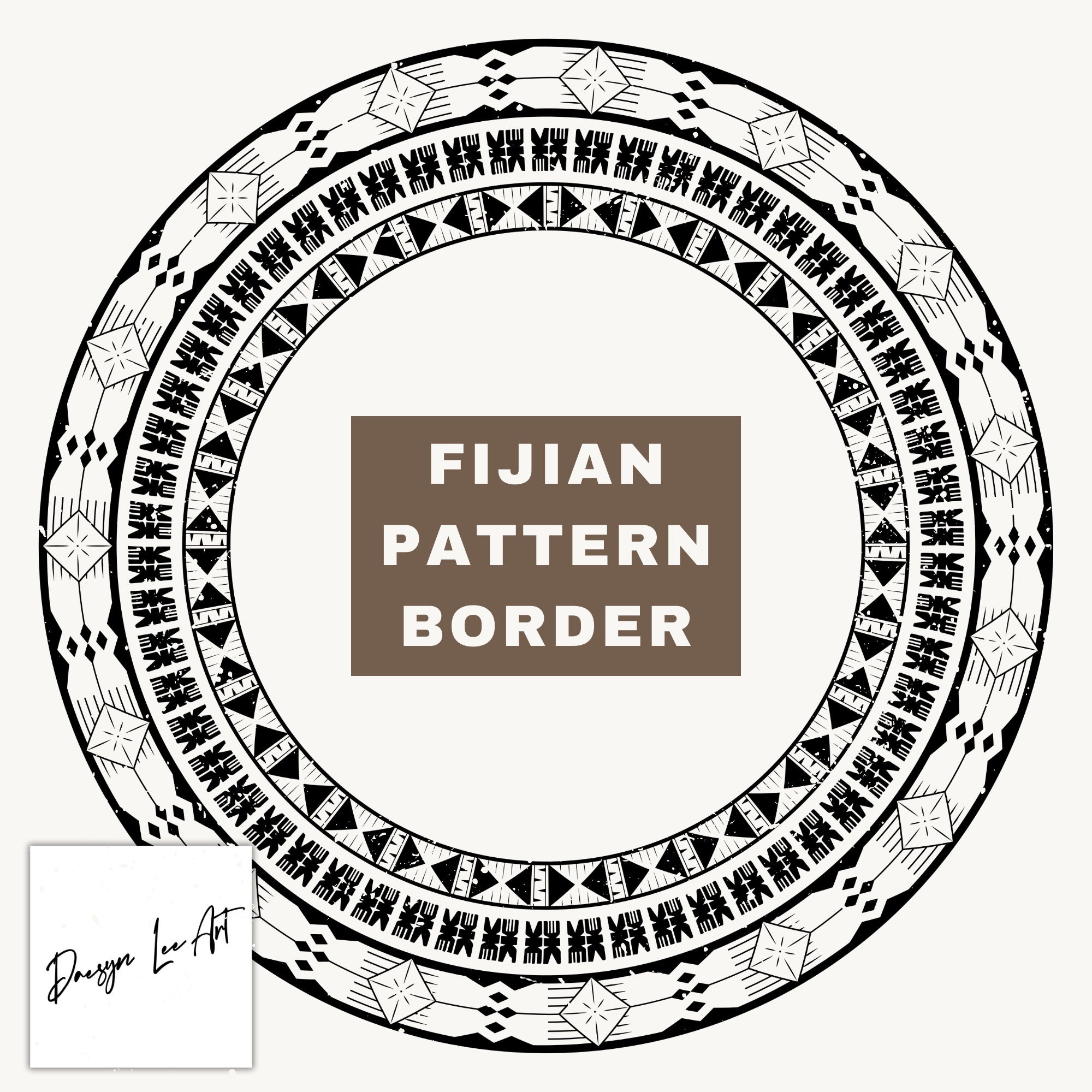 Fijian Pattern Border PNG File instant Digital Download - Etsy Canada