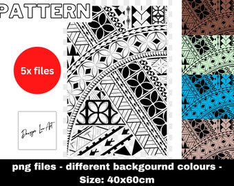 Cook Islands Pattern Border digital File Only SVG/PNG - Etsy