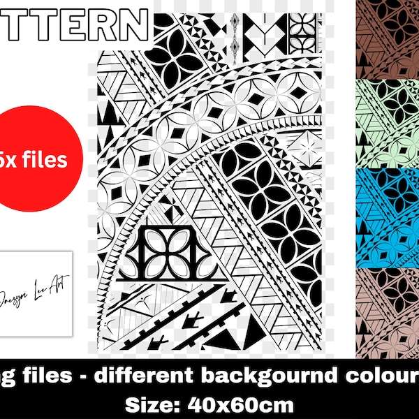 Samoan Pattern - Etsy New Zealand