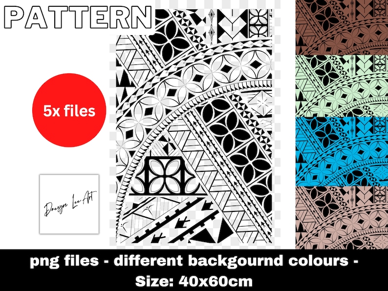 Samoan Pattern digital File Download - Etsy