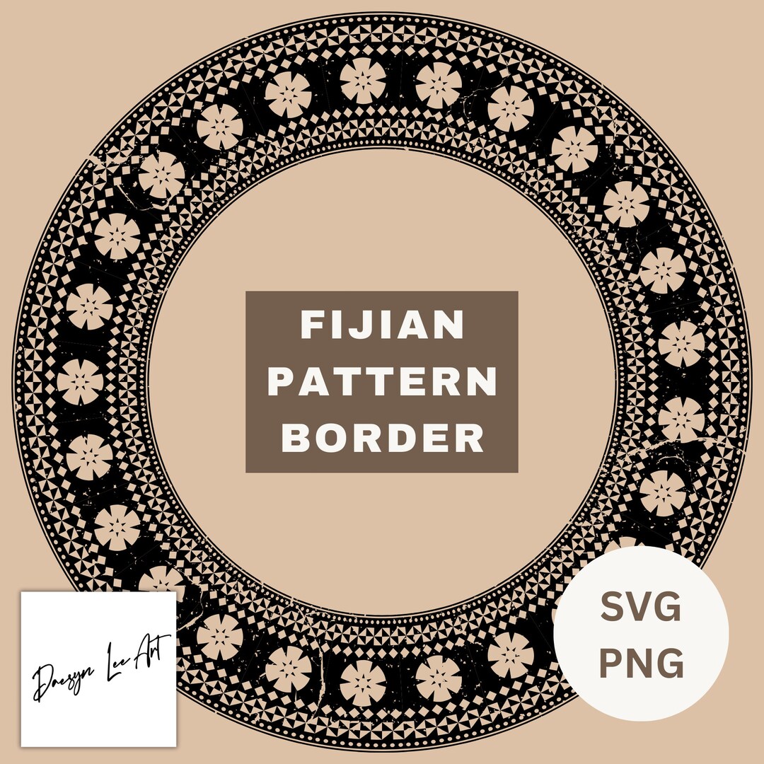 Fijian Pattern Border - PNG/SVG Files *instant Digital Download* - Etsy