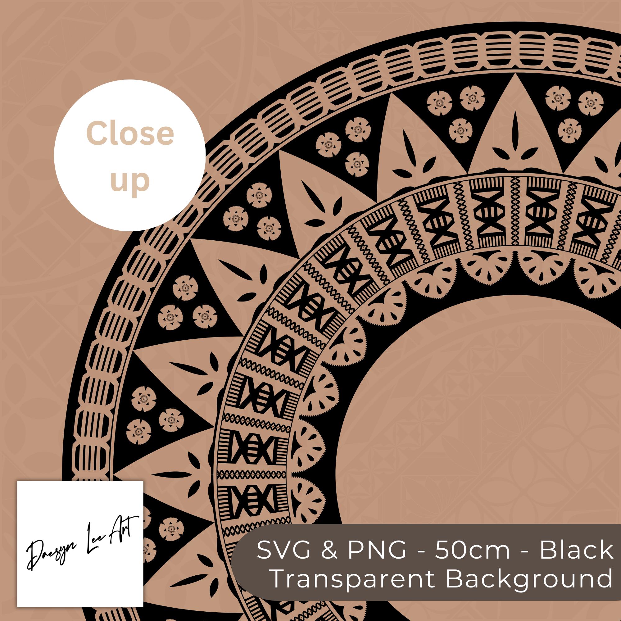 Fijian Pattern Border - PNG/SVG Files *instant Digital Download* - Etsy ...