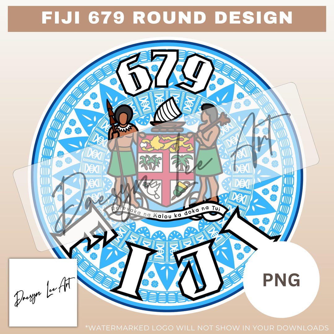 Fiji 679 Round Design - PNG *instant Digital Download* - Etsy