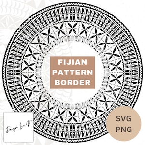 Fijian Pattern Border - PNG/SVG Files *instant Digital Download* - Etsy