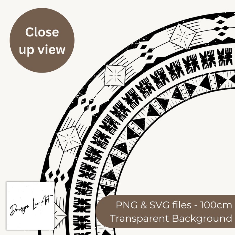 Fijian Pattern Border - PNG File *instant Digital Download* - Etsy