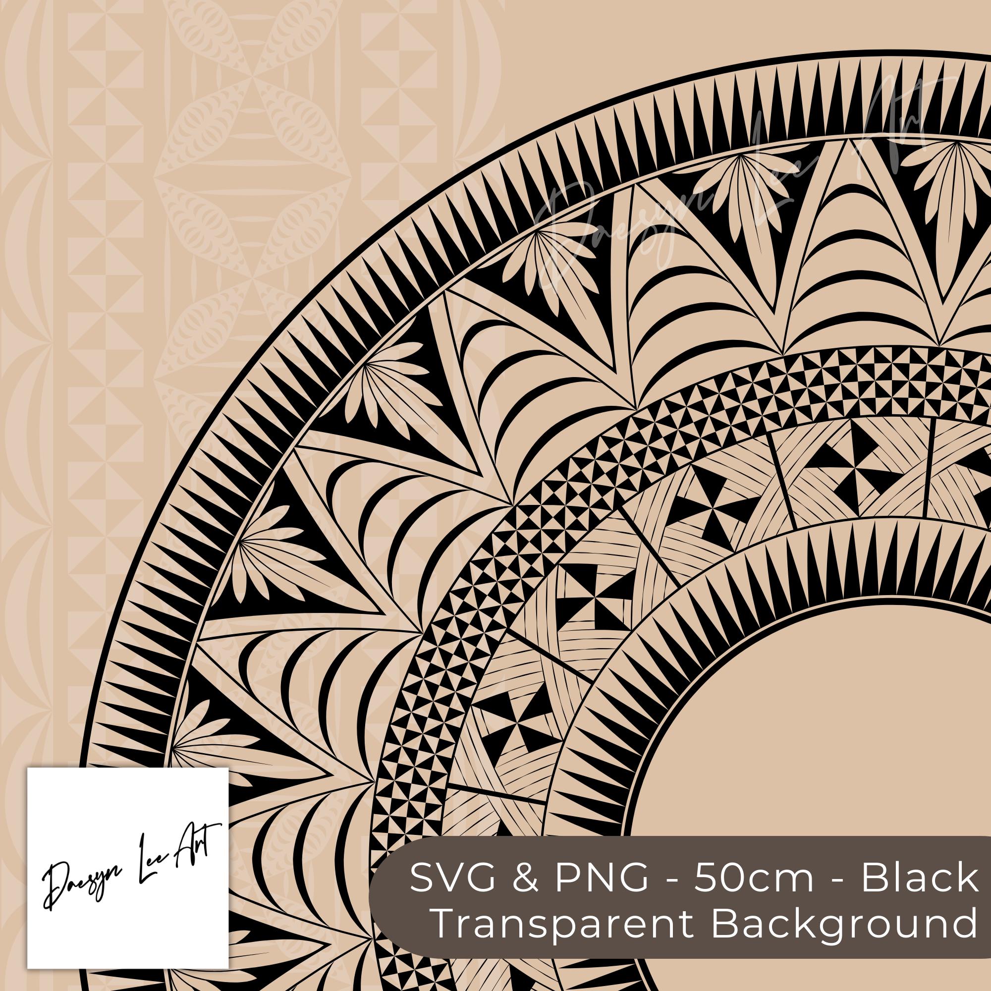 Tongan Pattern Border *instant Digital Download* SVG/PNG - Etsy