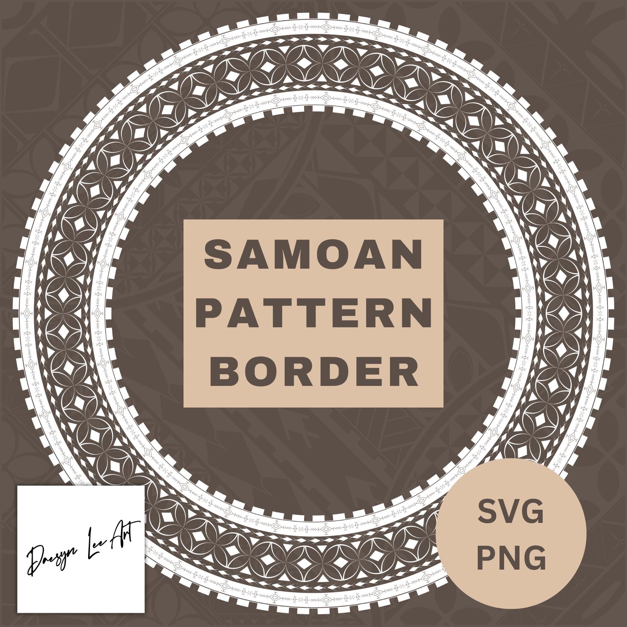 Samoan Pattern Border *digital File Only* SVG/PNG - Etsy
