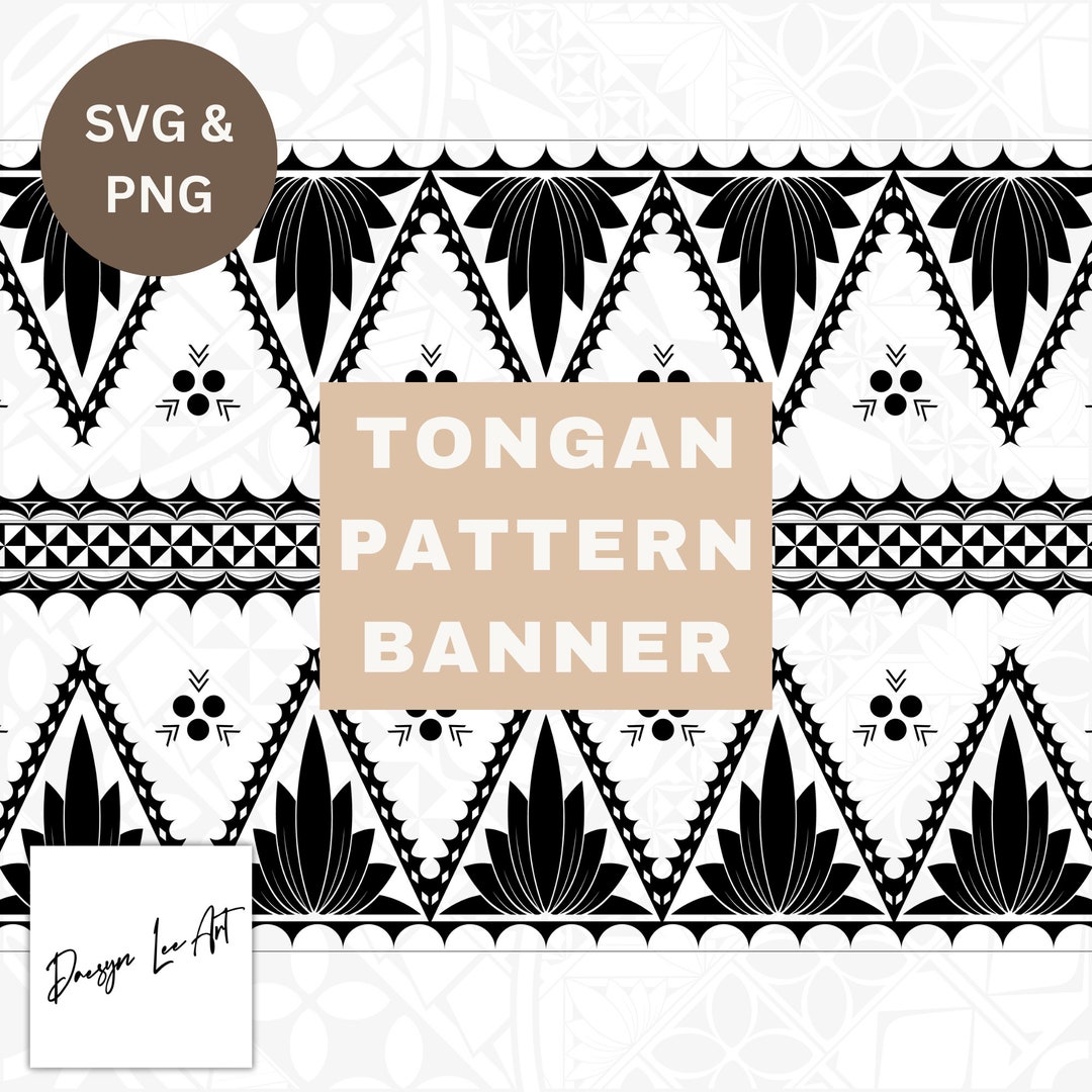 Tongan Pattern Banner 50x100cm *digital File Only* - Etsy