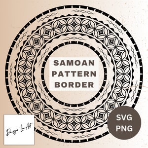 Samoan Pattern BORDER *digital Download Only* SVG/PNG - Etsy Australia