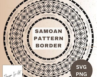Samoan Tatau Siapo Polynesian Seamless Pattern SVG Clipart Digital ...