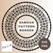 Samoan SQUARE Pattern Border instant Digital Download SVG/PNG - Etsy