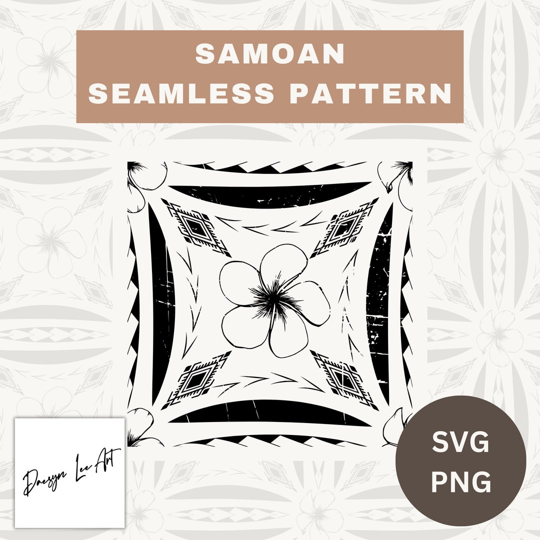 Samoan Seamless Pattern - SVG/PNG *digital File Only* - Etsy