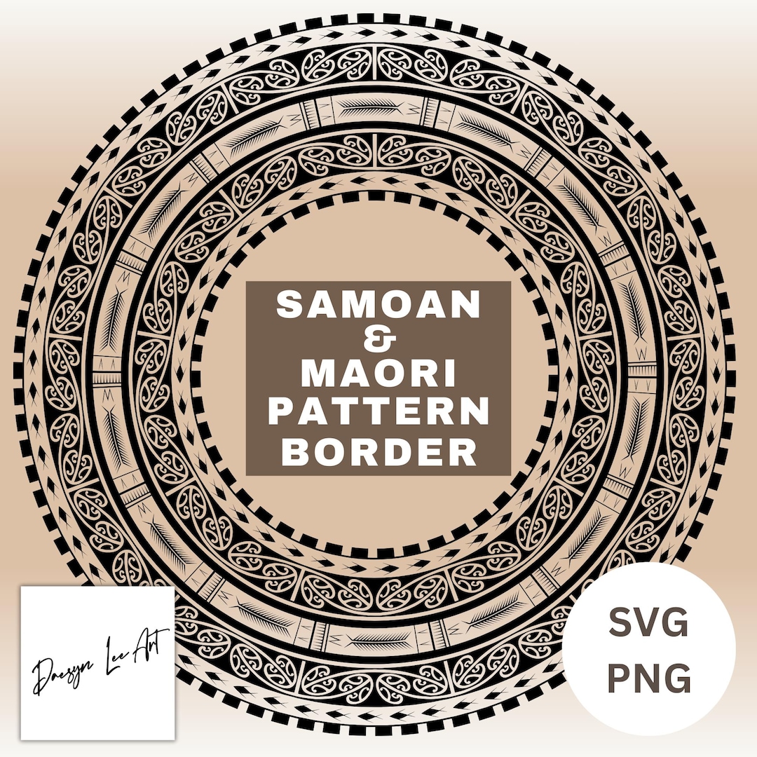 Samoan & Māori Pattern Border *digital Files Only* SVG/PNG - Etsy
