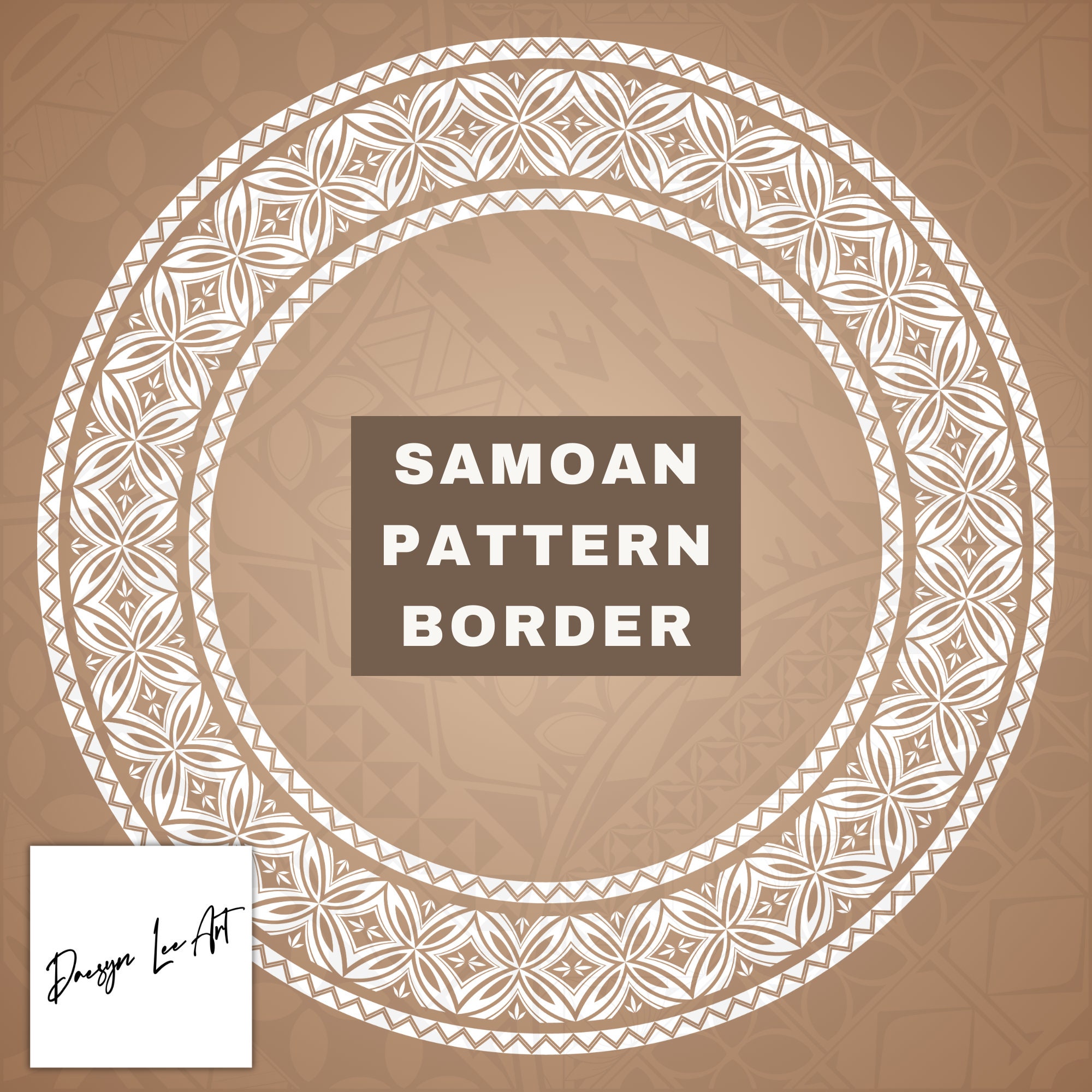 Samoan/polynesian BORDER 100cm instant Digital Download - Etsy