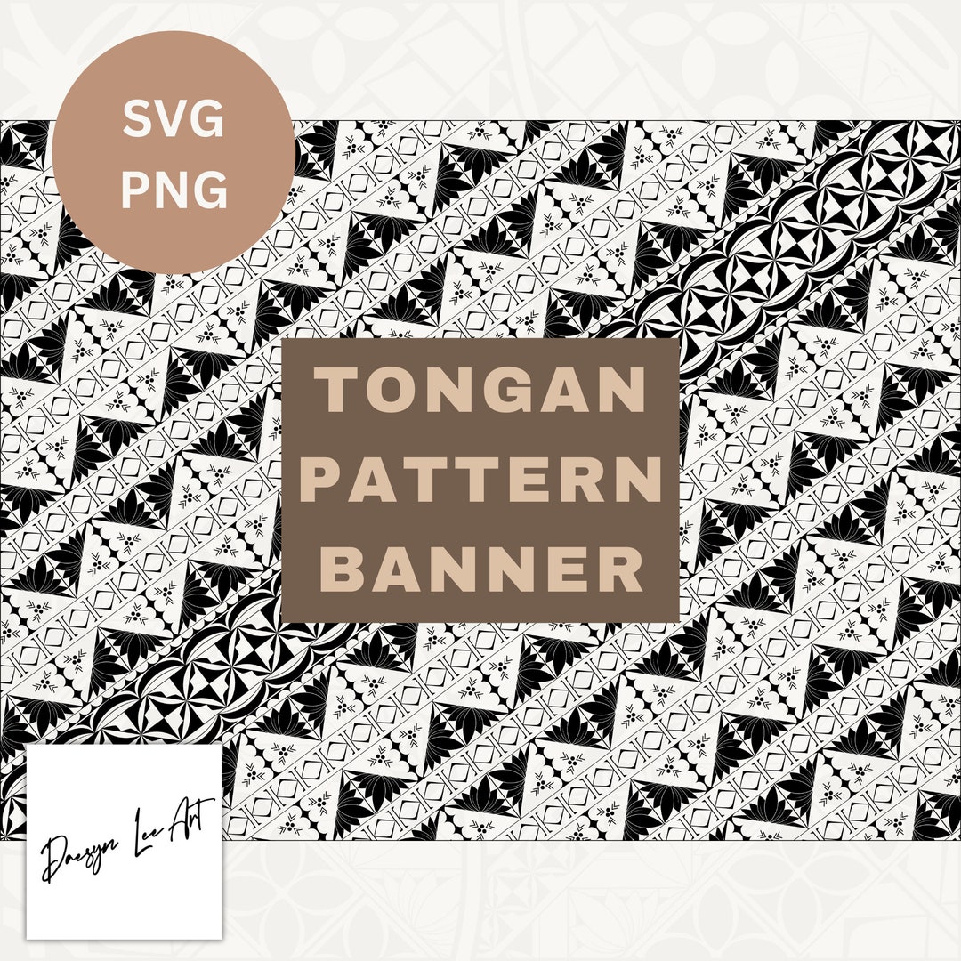 Tongan Pattern Banner 100x75cm Svg-png*digital File Only* - Etsy