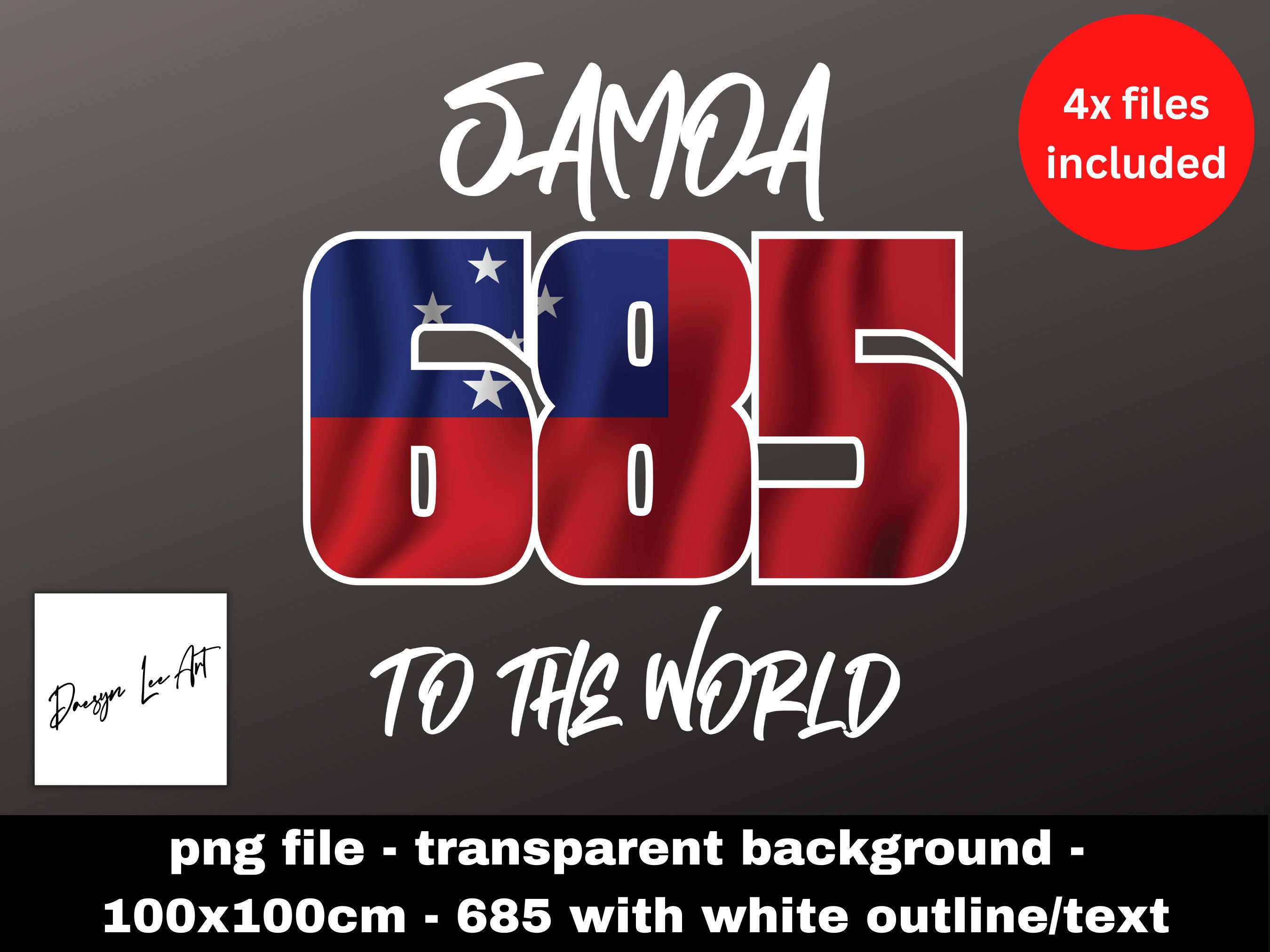 685 Samoa to the World Flag Digital Design - Etsy Australia