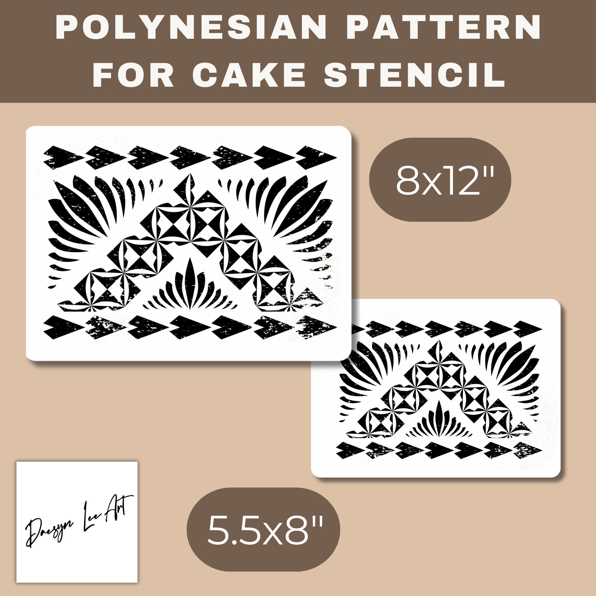 Polynesian Pattern for Cake Stencils *digital File Only* - Etsy