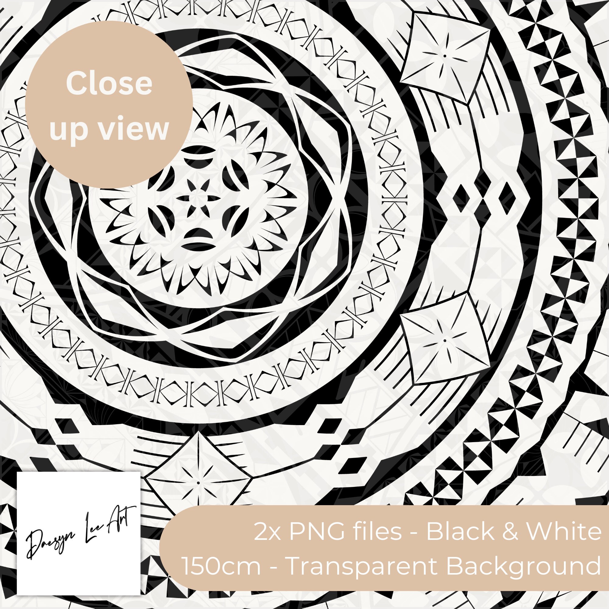 Polynesian Round Pattern 150cm digital File Only - Etsy