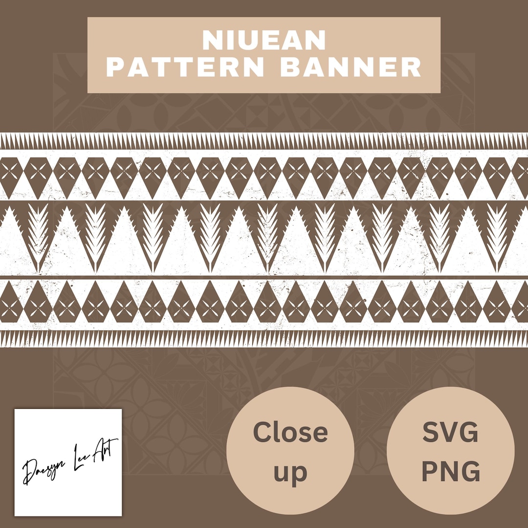 Niue Pattern Banner *digital Downloads Only* - Etsy
