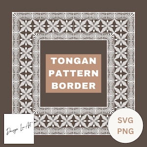 Tongan Pattern Border 50cm *instant Digital Download* SVG/PNG - Etsy