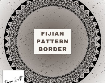 Fijian Pattern Border PNG File instant Digital Download - Etsy