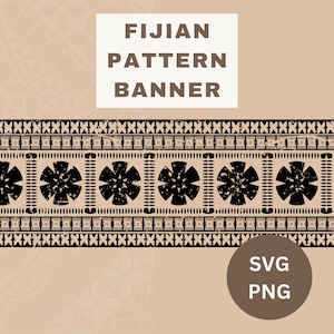 Fijian Pattern Banner SVG/PNG *digital File Only* - Etsy