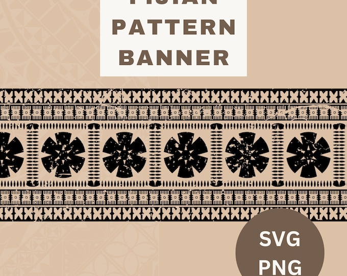 Fijian Pattern Banner SVG/PNG *digital File Only* - Etsy