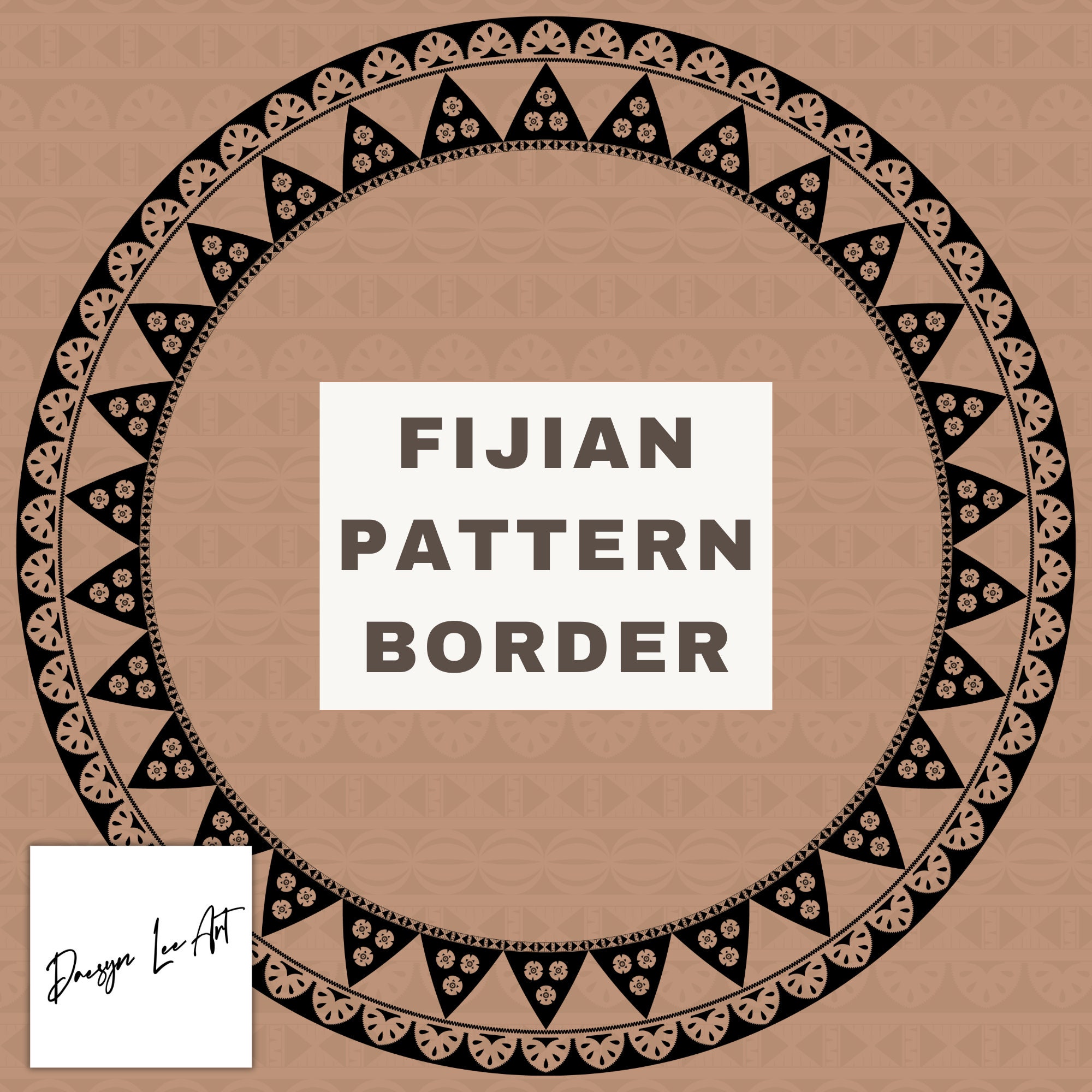 Fijian Pattern Border - PNG File *instant Digital Download* - Etsy ...