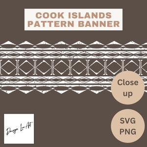 Cook Islands Pattern Banner SVG-PNG *instant Digital Download* - Etsy