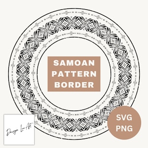 Samoan Pattern BORDER *digital Download Only* SVG/PNG - Etsy Australia