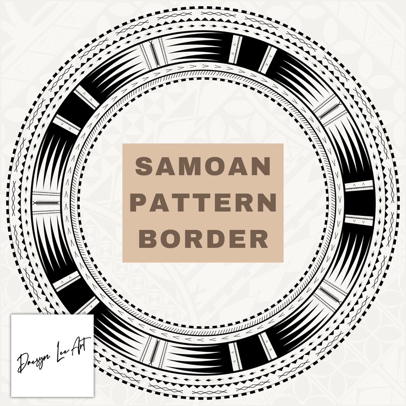 Samoan BORDER 100cmpng Filedigital File Only - Etsy Australia