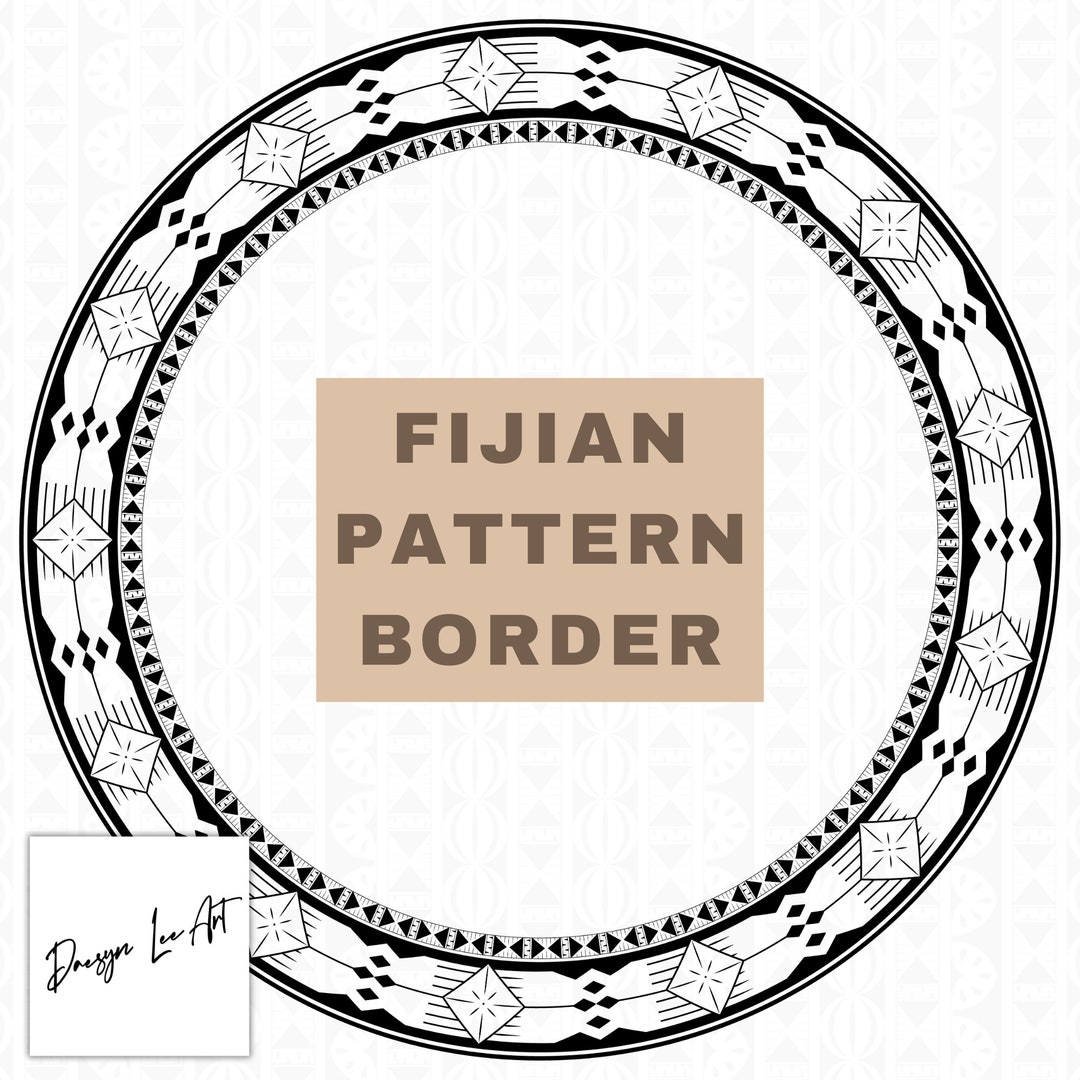 Fijian Pattern Border - PNG File *instant Digital Download* - Etsy UK