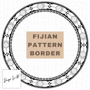 Fijian Pattern Border PNG File instant Digital Download - Etsy Canada